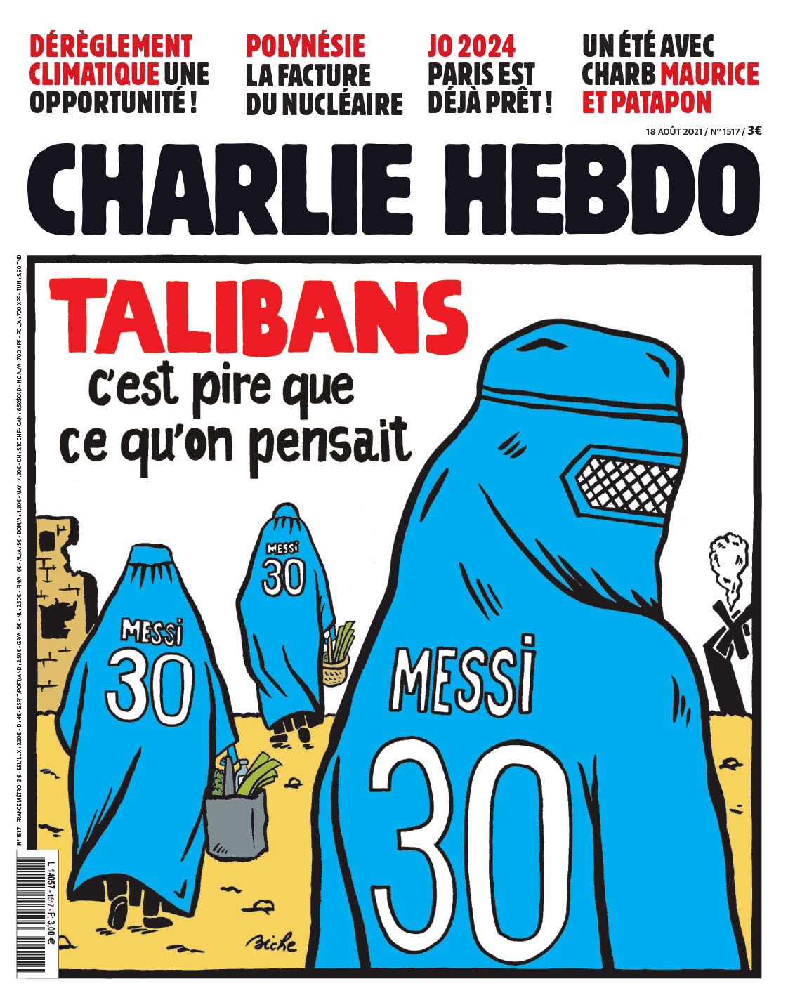 La nueva portada de Charlie Hebdo: Juego a dos bandas