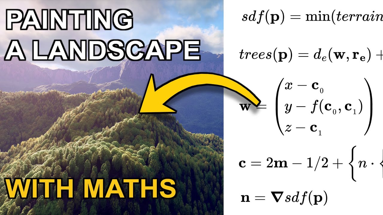 Pintando un paisaje usando Matemáticas